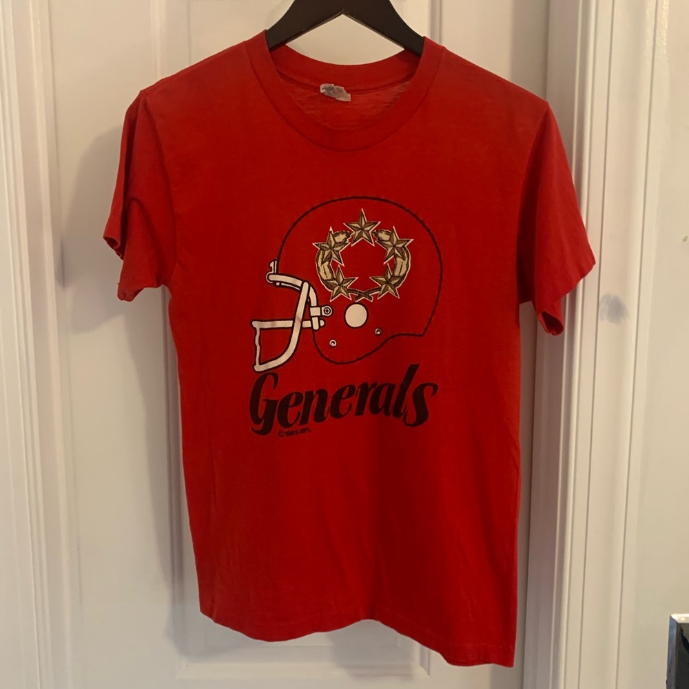 1982 New Jersey Generals Usfl Football T - Gem